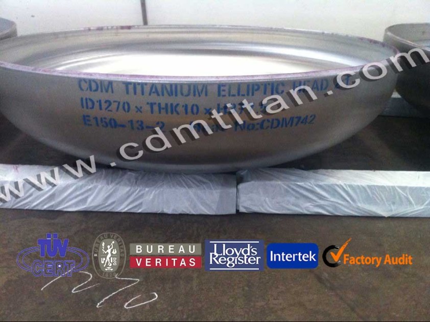 CDM Titanium Elliptical Head and Spherical Head Import Export